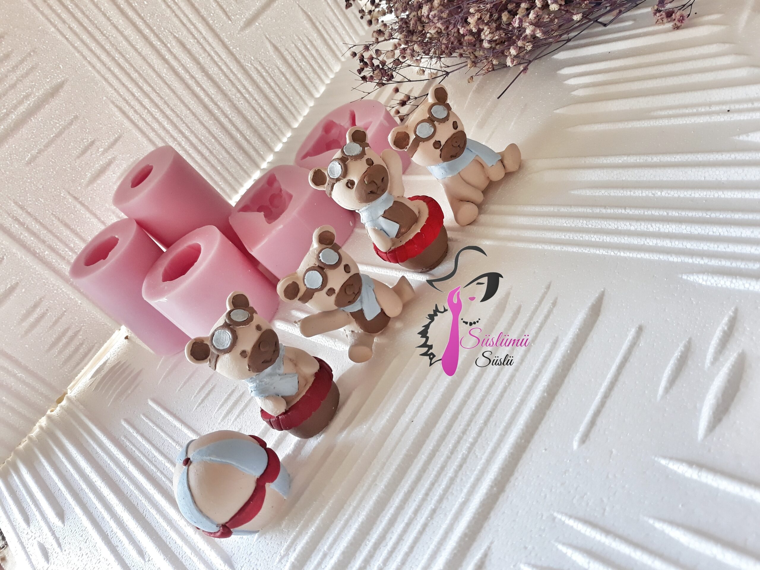 BALONLU AYICIK SET SİLİKON KALIBI – SusluMuSuslu